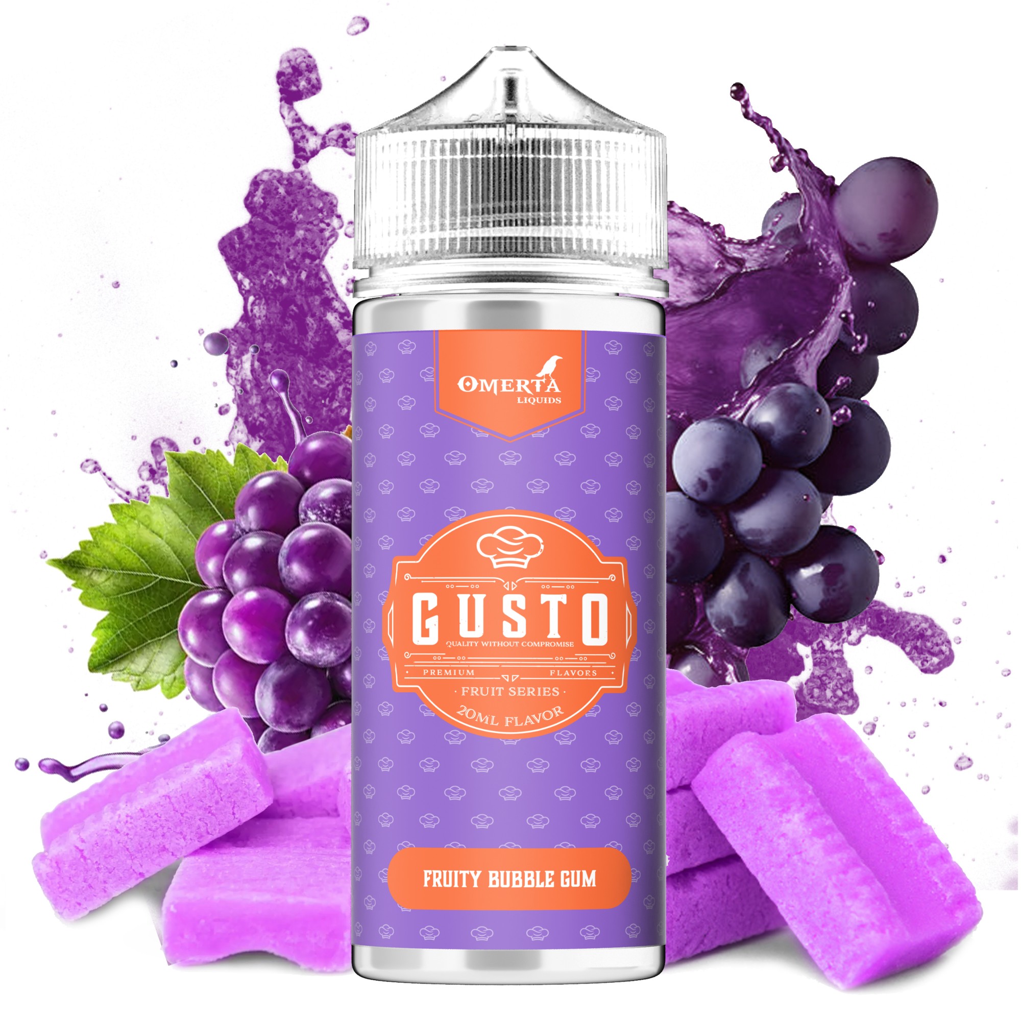 Gusto Fruity Bubble Gum 120